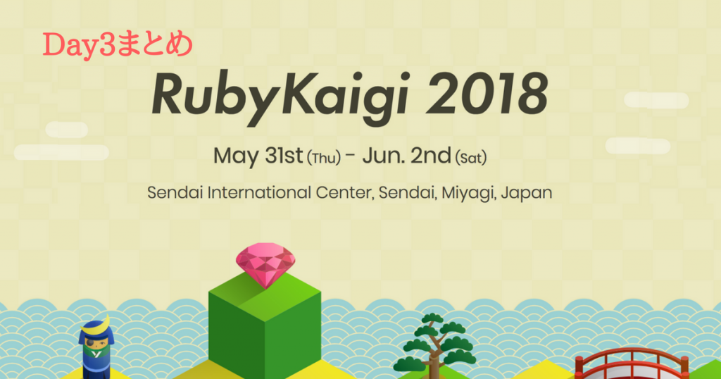 RubyKaigi2018 3日目を振り返ってみて① #RubyKaigi2018 - Tech Inside Drecom