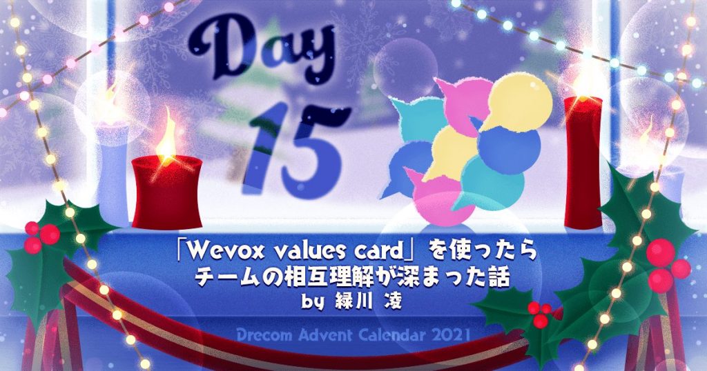「Wevox values card」を使ったらチームの相互理解が深まった話 - Tech Inside Drecom